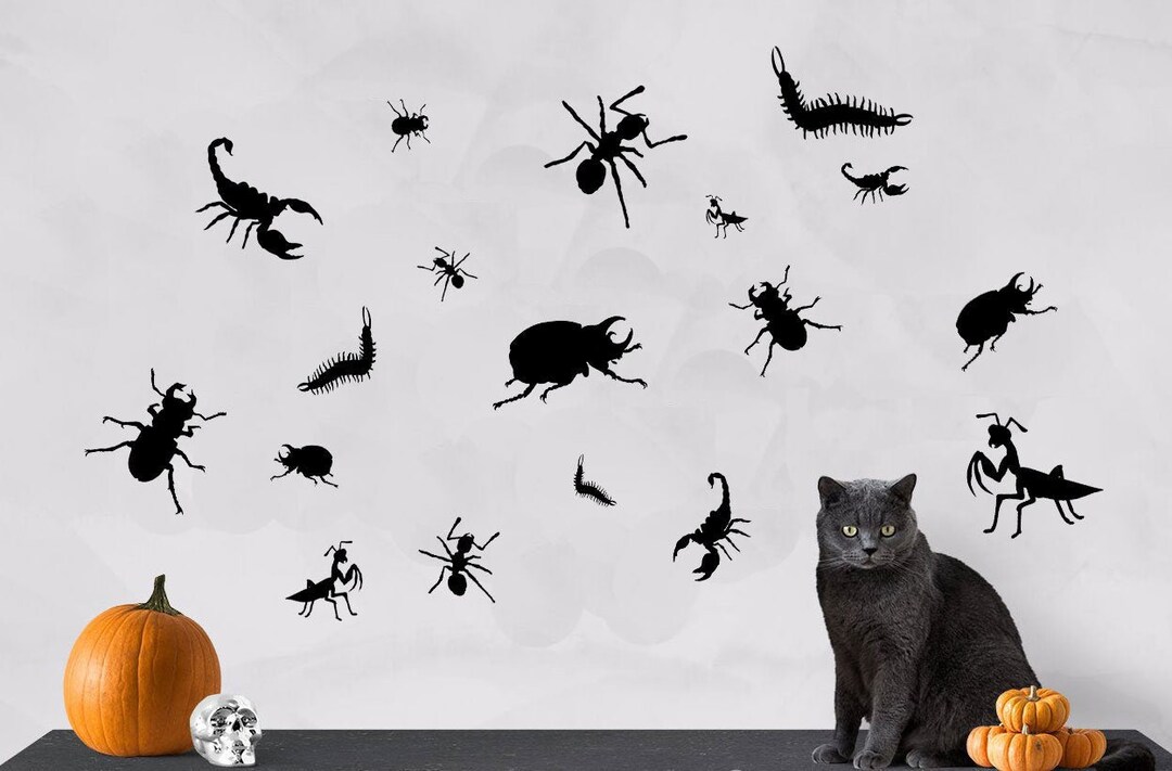 3D Wall Decor, Crawling Bugs Wall Decor, Halloween Party Decorations ...