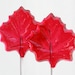 Fall Wedding Favor Lollipops, Red Fall Maple Leaf - Autumn Wedding - 5 ...