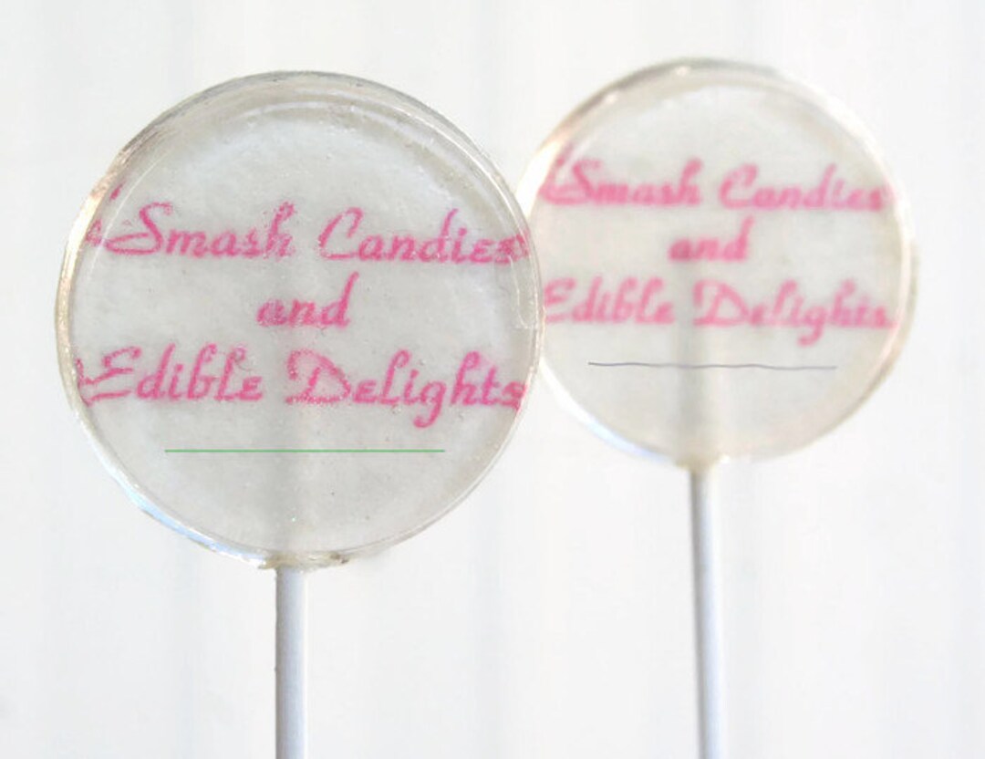 Your Logo in A Lollipop, Logo Lollipops, Promotional Lollipops, Set of ...