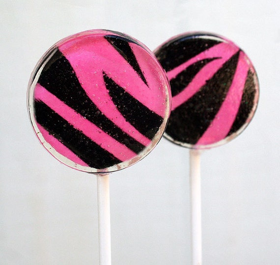 Zebra Striped Lollipops