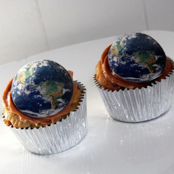 Earth Day Cupcake Toppers - Etsy