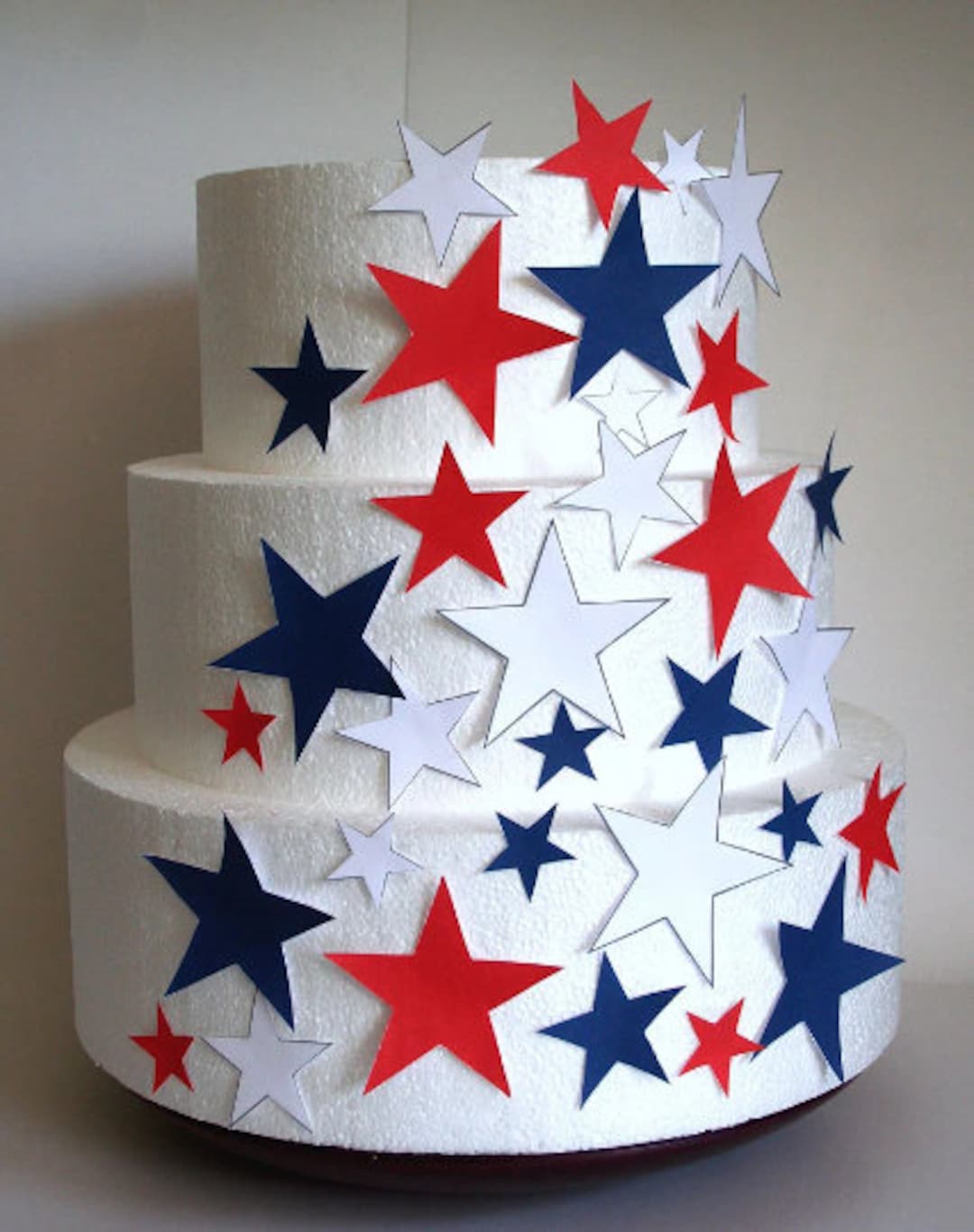Edible Stars Cake Decorations, 4th of July Cake Decorations, Set of 30 ...