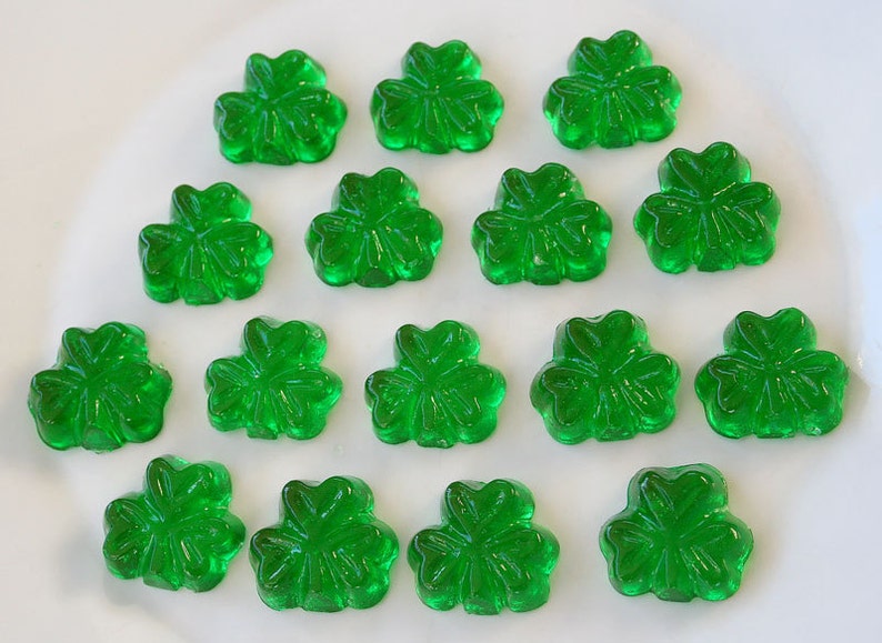 Green Candy Shamrocks St. Patricks Day Hard Candy 32 Candy - Etsy