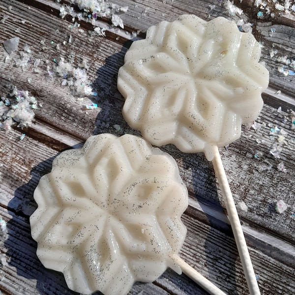 Snowflake Lollipops - Etsy