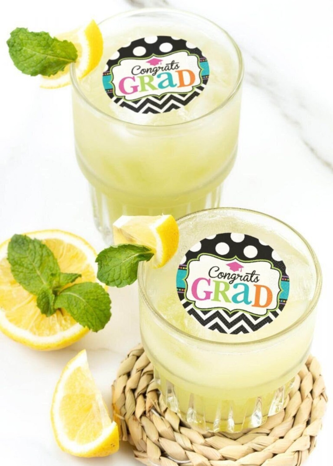 Edible Graduation Day Drink Decorations, Congrats Graduate Begin, Drink ...