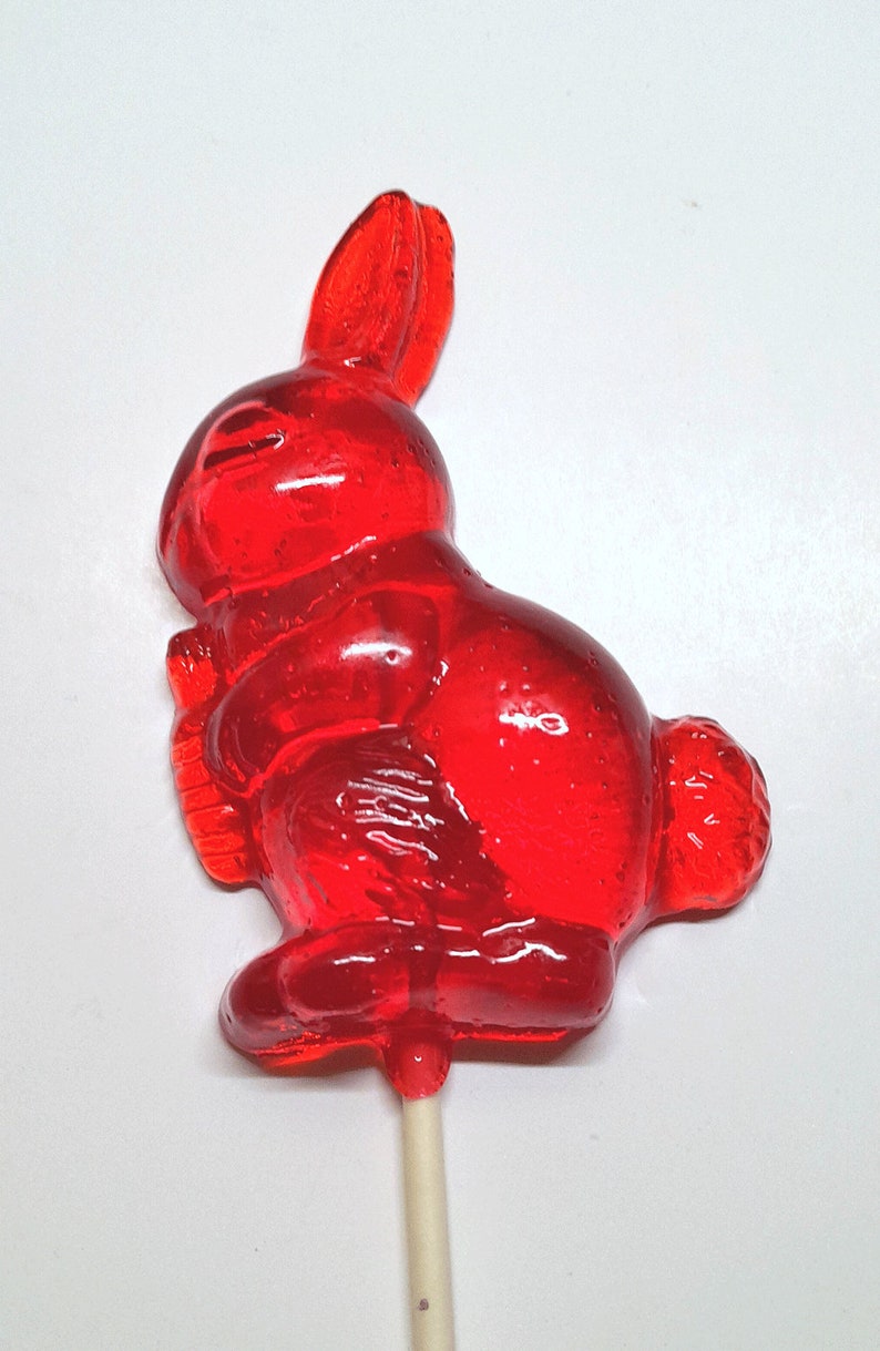 Large Bunny Lollipops, Set of 6, Easter Candy, Spring Celebration Party ...