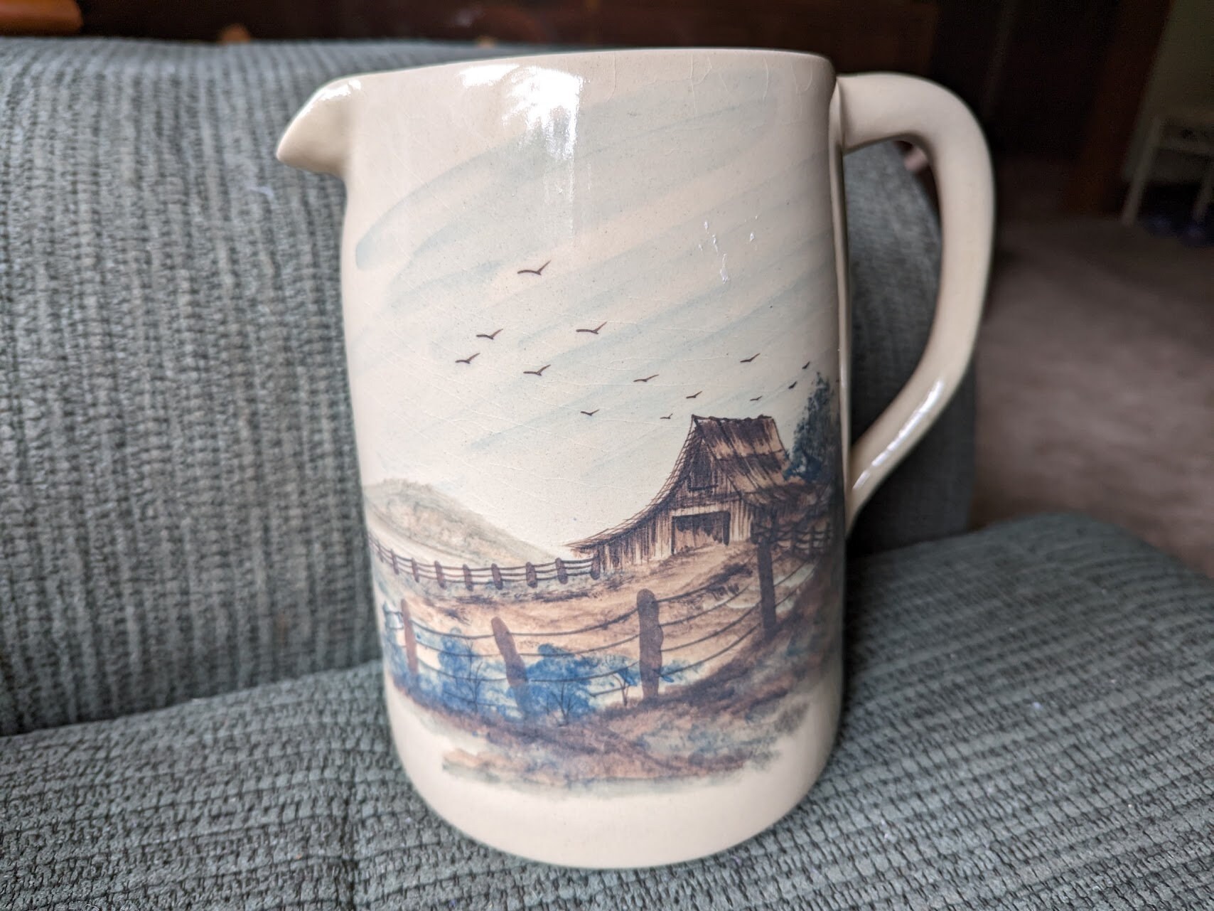 Pottery Pitcher by Paul Storie Pottery Marshall Tx.with Beautiful ...