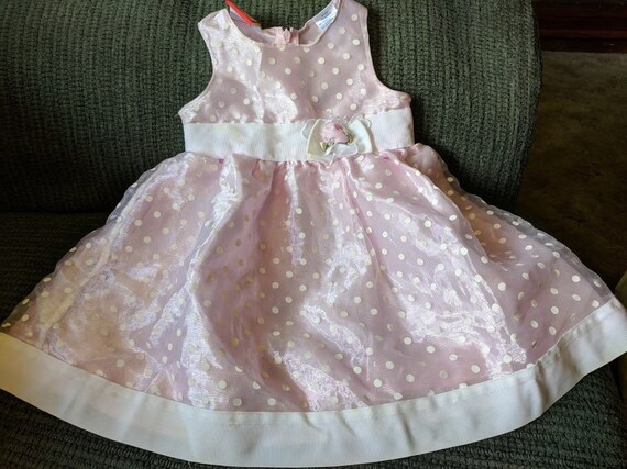 Baby Togs Pink and White Polka Dots 12 Mos. - Etsy