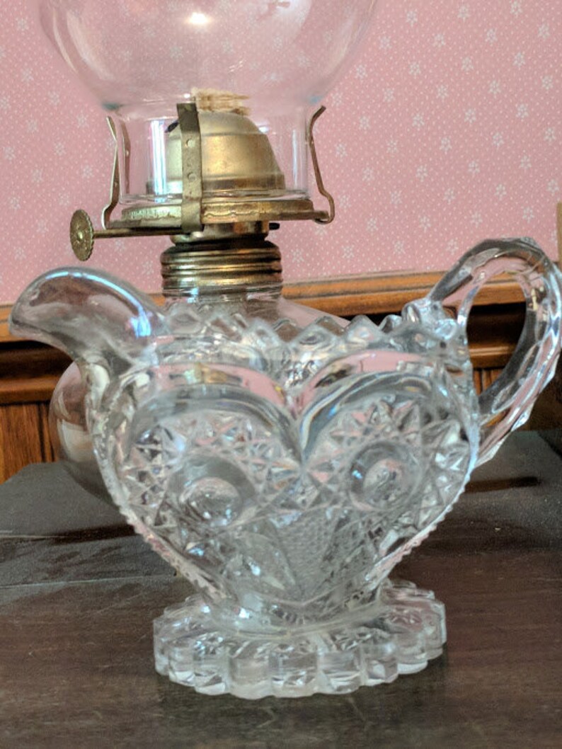 Vintage Lead Crystal Creamer Very Ornate With Heart Design 1930-40 - Etsy