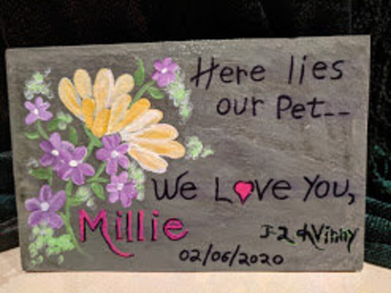 Memory Custom Grave Marker Leave a Message on Your Loved - Etsy