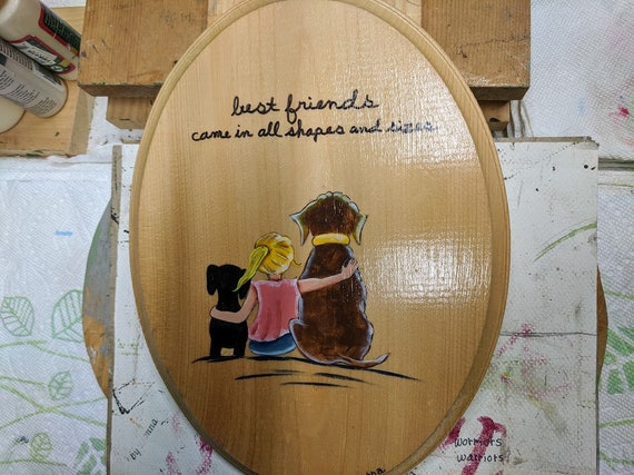Wood plaque: Friends come in all shapes and sizes | Etsy