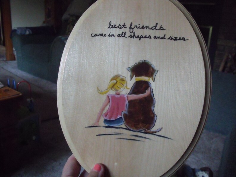 Wood plaque: Friends come in all shapes and sizes | Etsy