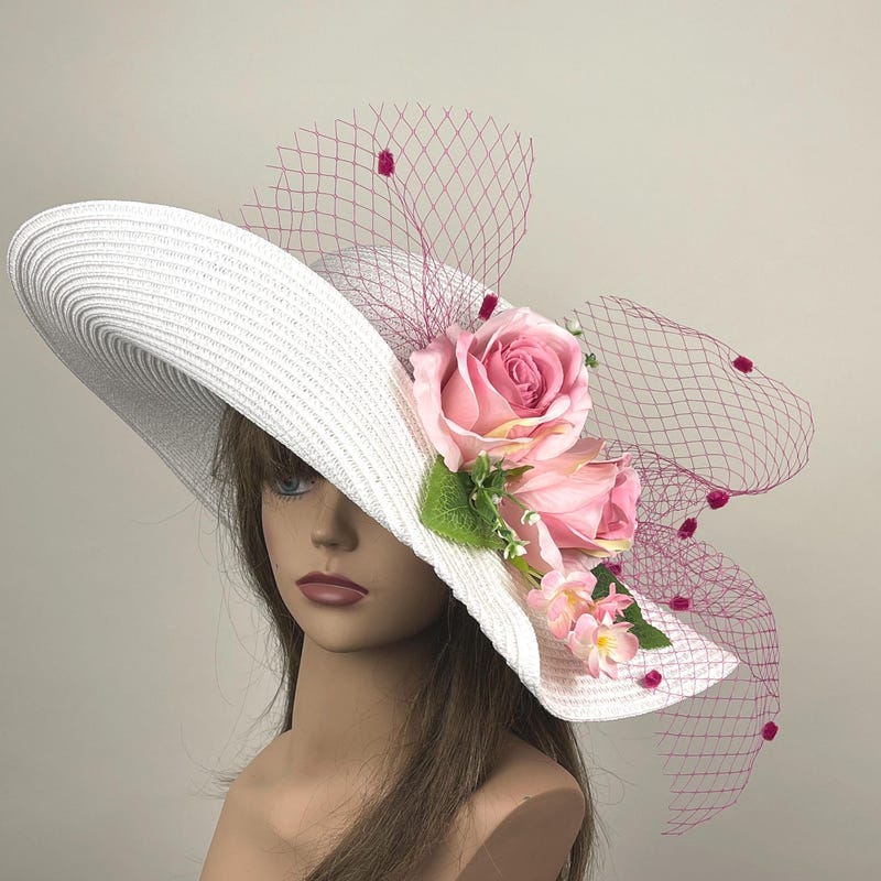 Rose Derby Hat - Etsy