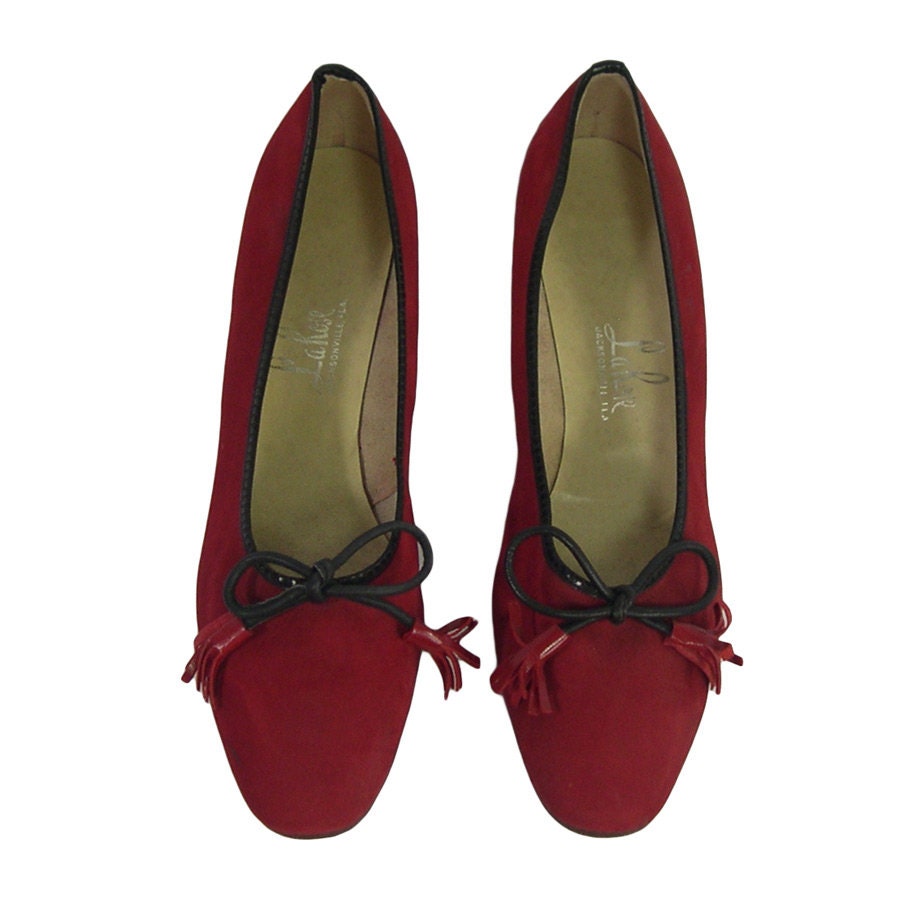 Vintage Joseph "la Rose" Red Suede Shoes 1960s - Etsy UK