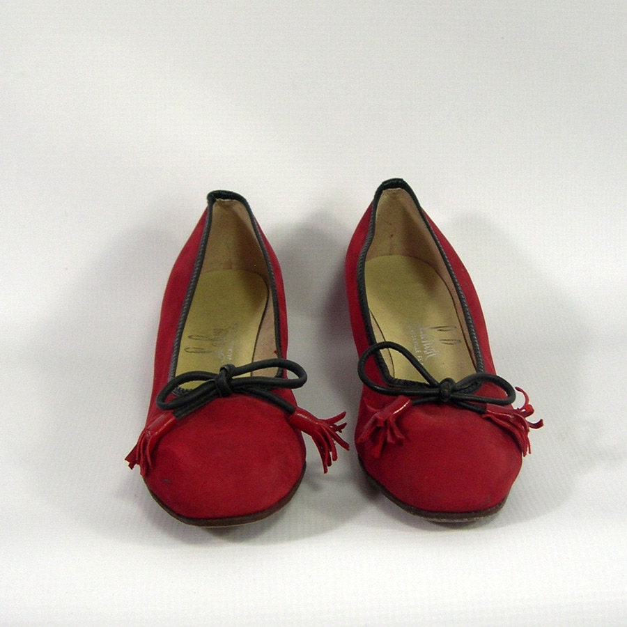 Vintage Joseph "la Rose" Red Suede Shoes 1960s - Etsy UK