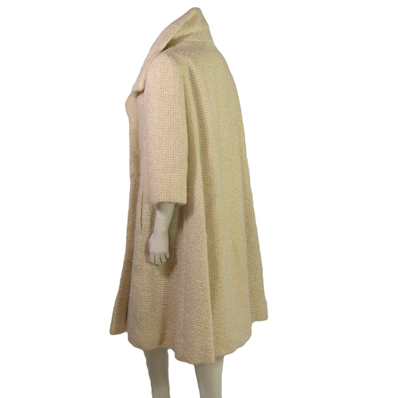 Vintage Cream Swagger Coat by Julius Garfinkle & Co 1950s - Etsy