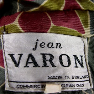 Vintage Jean Varon "elizabethan" Printed Full Length Dress 1970s. Size ...