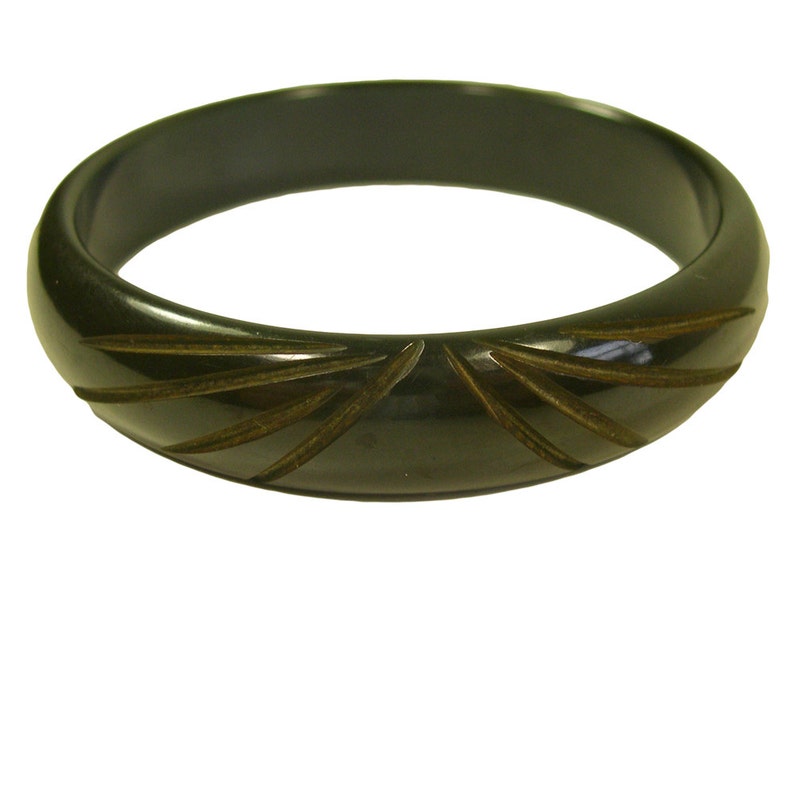 Vintage Bakelite Hand Carved 1940s Bangle - Etsy
