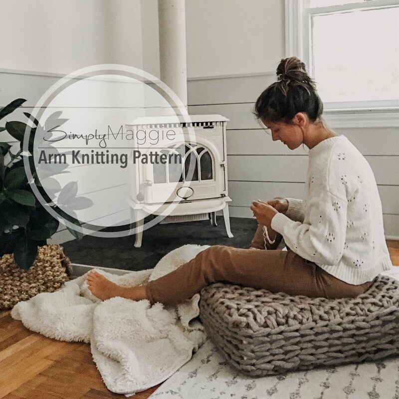 24” Knit Pillow Pattern - Etsy