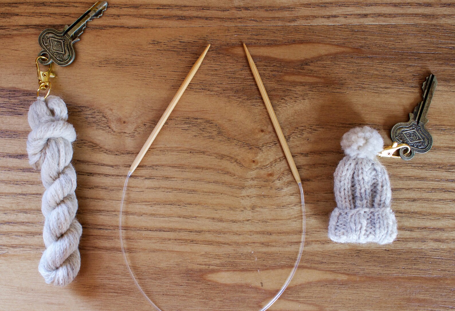 Mini Yarn Hank Key Chain Hank to Hat Key Chain Knitting - Etsy