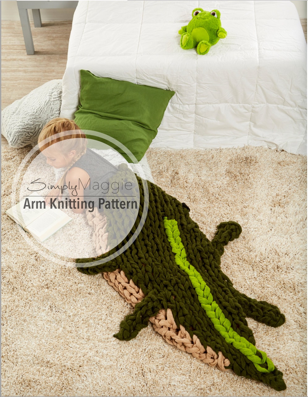 Arm Knitting Pattern // Arm Knit Alligator Sleep Sack // | Etsy