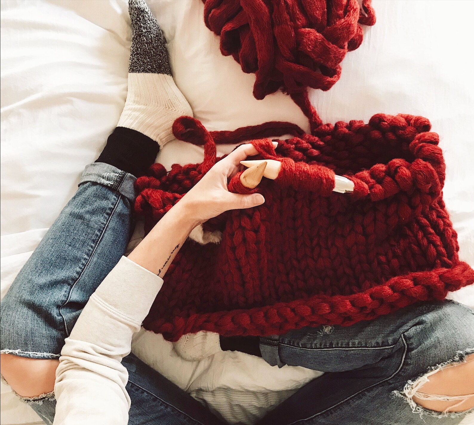 Knitting Pattern // Knit Santa Bag // Christmas Decor // Beginner ...