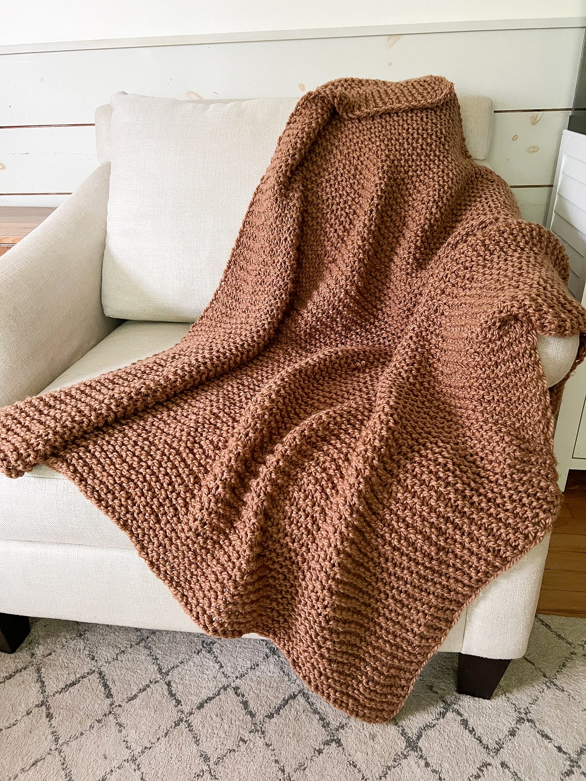 Genesis Blanket Pattern // Knitting Pattern // Chunky Throw // Beginner ...