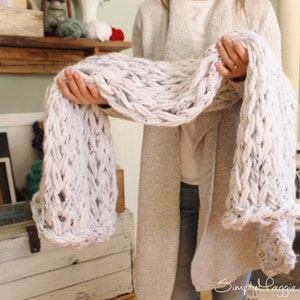 Arm Knitting Pattern // Lush Arm Knit Throw // Chunky Throw // Knit ...