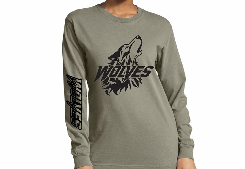 WOLVES | WOLF Logo Long Sleeve - Etsy