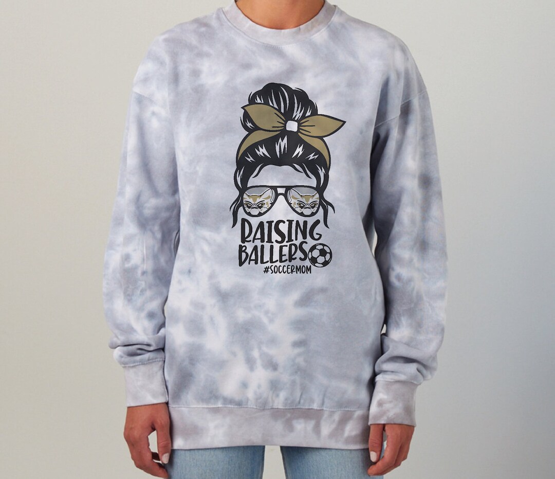 WOLVES Mom | Raising Ballers Color Wash Crew - Etsy