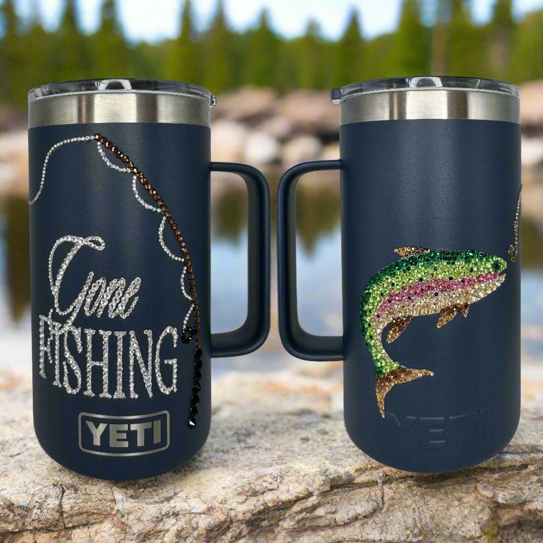 Lets Go Fishing Rambler® 24 Oz Mug WITH MAGSLIDER™ LID - Etsy