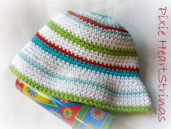 Items similar to Child's Hat. Child's Beach Hat. Beach Hat. Crochet Hat ...