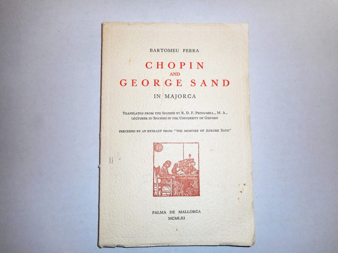Chopin and George Sand in Majorca by Bartemeu Ferra 1961 - Etsy