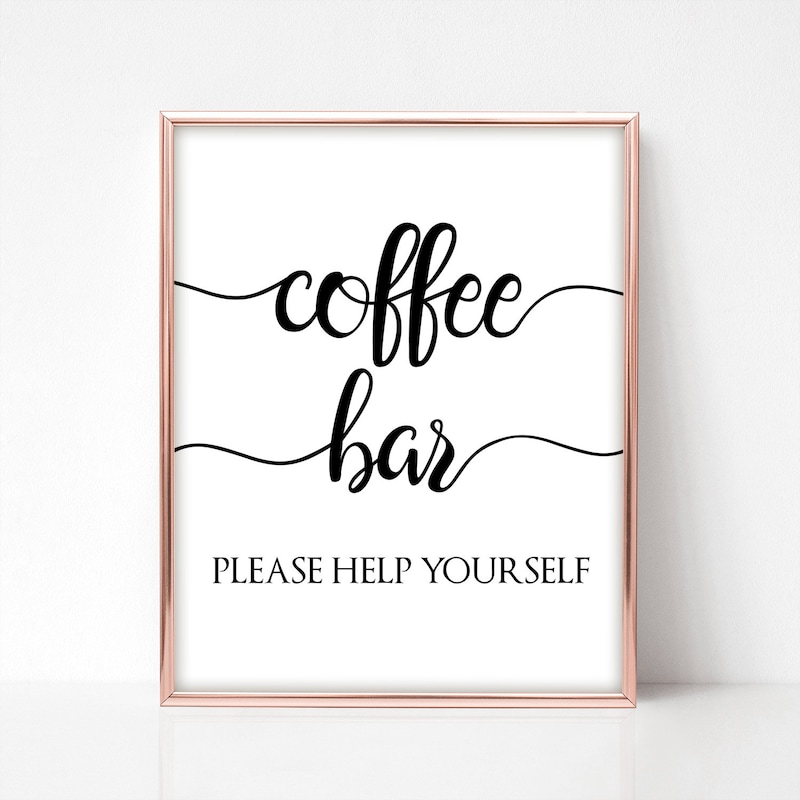 Coffee Bar Sign Printable - Etsy