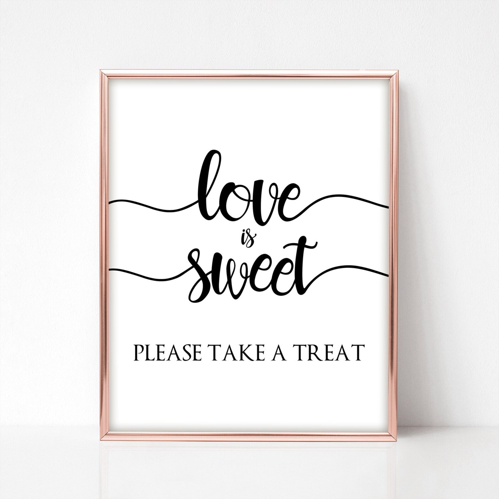 Love is Sweet Take a Treat Sign 8 X 10 and 5 X 7 Printable - Etsy