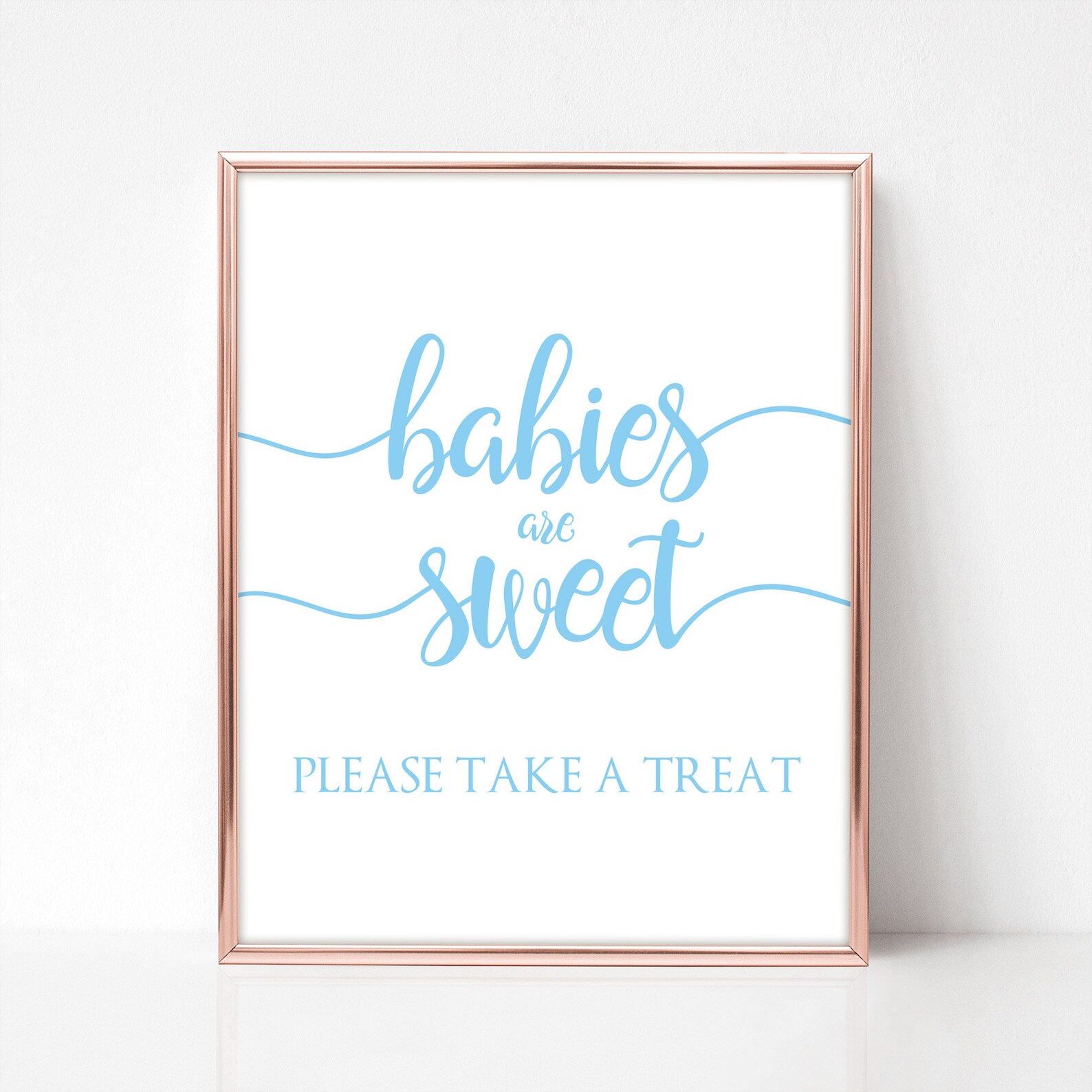 Baby Blue Baby Shower Signs, Boy Baby Shower Package, Printable Baby ...