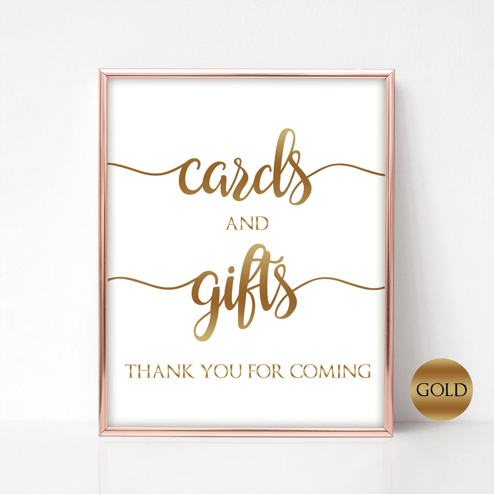 Golden Baby Shower Signs Printable Instant Download PDF, Gold Baby ...