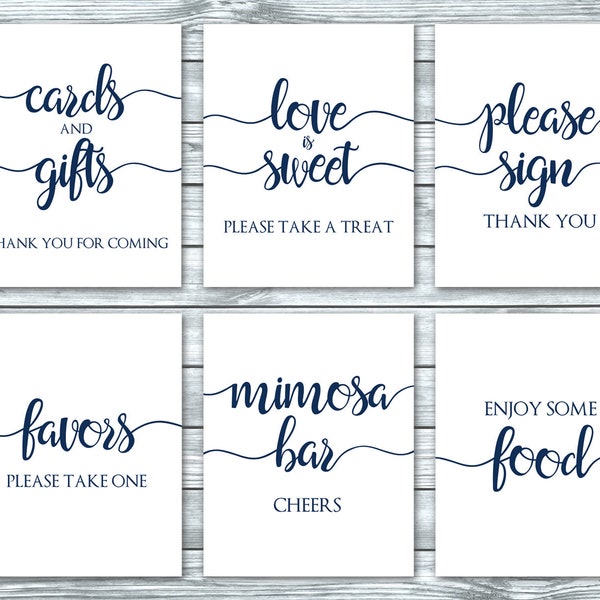 Navy Blue Sign - Etsy