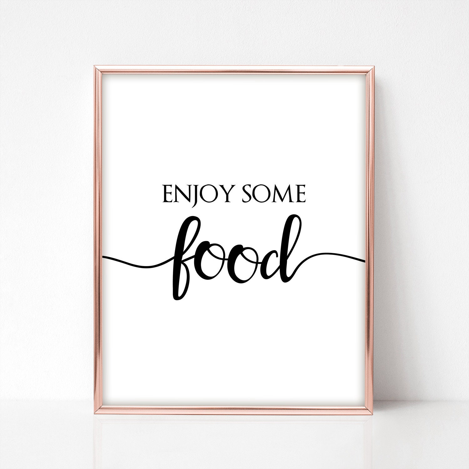 Enjoy some Food Sign 8 x 10 and 5 x 7 Printable Food Bar - Etsy España