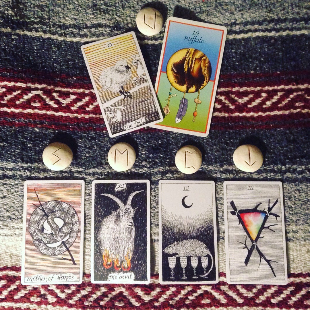 Year Ahead Rune Tarot 4 Seasons Spread - Etsy