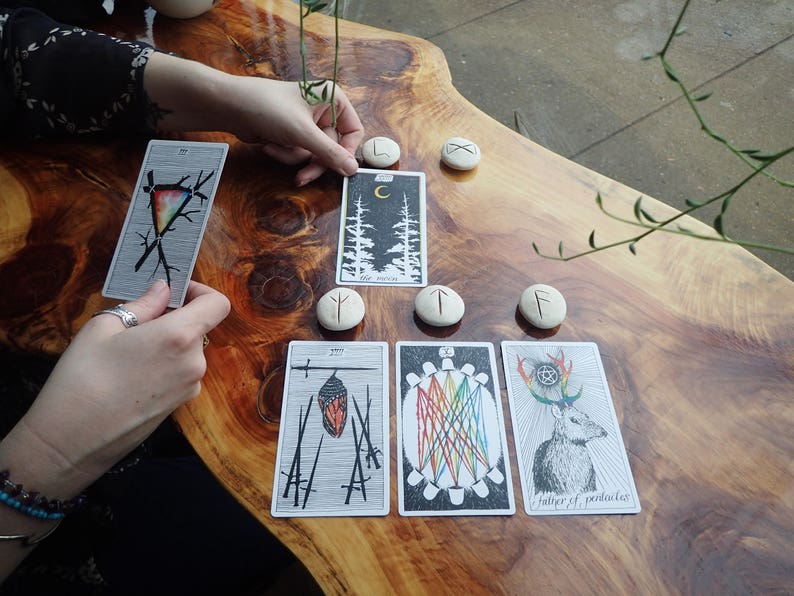 Rune Tarot 5-card Reading: 5 Elder Futhark Runes the Wild - Etsy