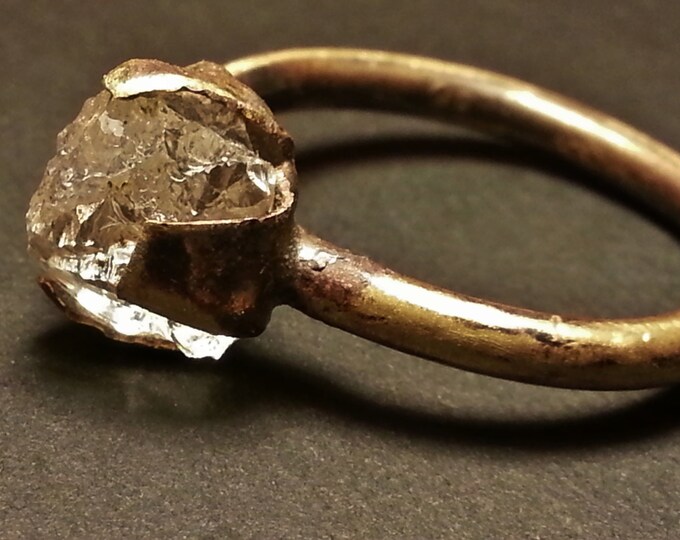Handmade Rough Diamond Ring - Etsy