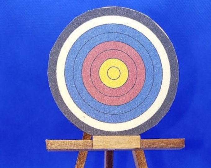 Dollhouse Miniature Archery Target With Stand - 1:12 - Etsy