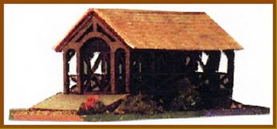 Dollhouse Miniature Covered Bridge Kit -- 1:144 Micro Scale - Etsy