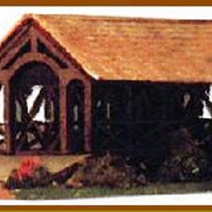 Dollhouse Miniature Covered Bridge Kit -- 1:144 Micro Scale - Etsy