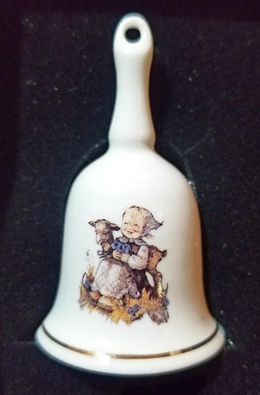 M.I. Hummel Girl With Lamb From Reutter Porzellan -- 2" Tall - Etsy