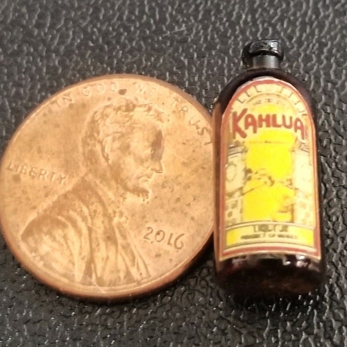 Miniatures Art & Collectibles Dollhouse Miniature Bottle of Fireball 1: ...