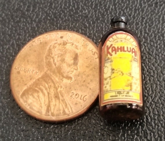 Dollhouse Miniature Bottle of Kahlua 1:12 Scale - Etsy