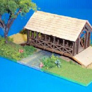 Dollhouse Miniature Covered Bridge Kit -- 1:144 Micro Scale - Etsy