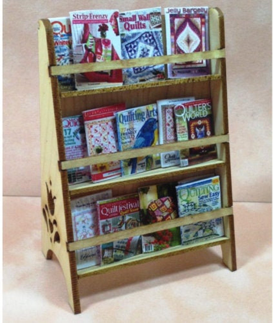 Dollhouse Miniature Magazine Rack Kit - Maple - 1:12 Scale - Etsy